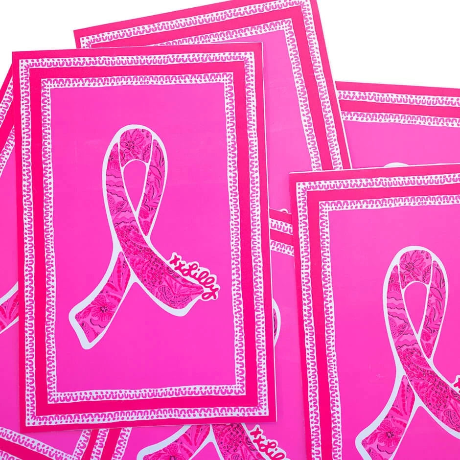 GWP BCRF DECAL, CERISE PINK PINKIE PROMISES GWP STICKER – Palm Place